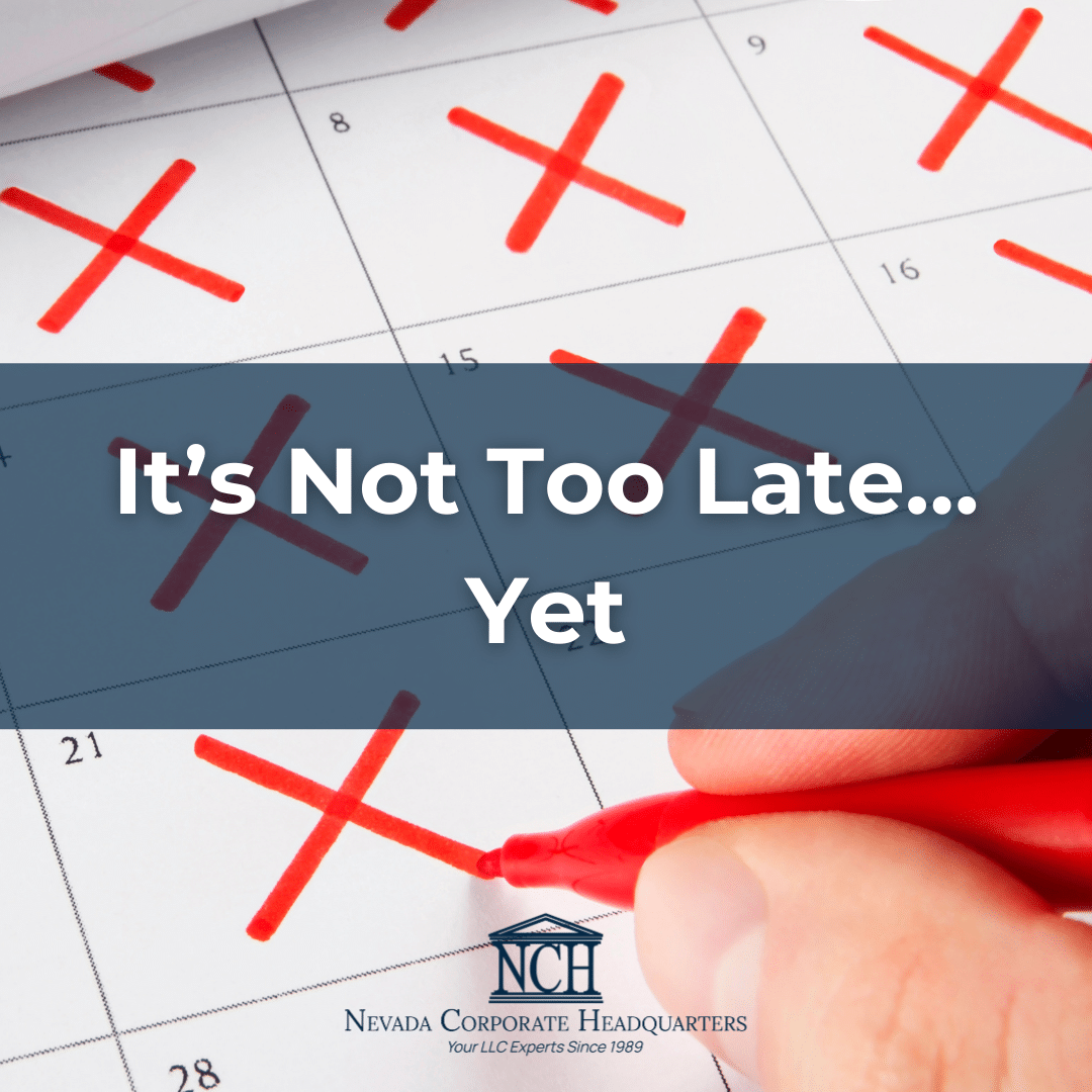It’s Not Too Late…Yet - NCH